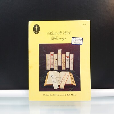 Mark It With Blessings by B Jones B Mock Cross Stitch Patterns Leaflet ...