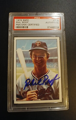 Phil Roof Autographed 1975 SSPC Baseball Card Twins PSA/DNA | eBay
