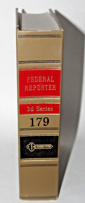 Federal Reporter 3d Series Volume 179 law book copyright 1999 | eBay