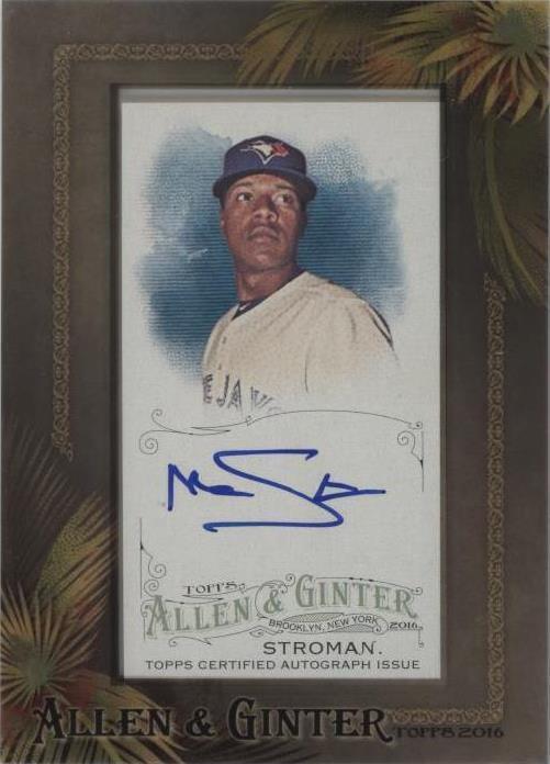 2016 Topps Allen & Ginter - Mini Framed Autographs Marcus Stroman #AGA ...