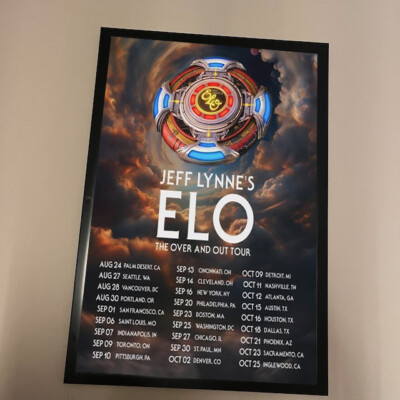 Jeff Lynne's ELO Over and Out FINAL Tour 2024 Poster | eBay
