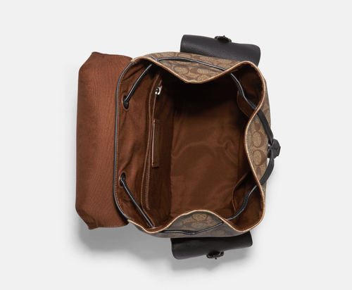 COACH UNISEX "HUDSON BACKPACK" IN BLOCKED SIGNATURE CANVAS GREAT FOR ...