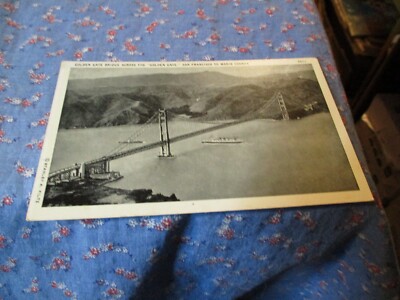 Old Postcard Golden Gate Bridge Across the Golden Gate San Francisco to ...