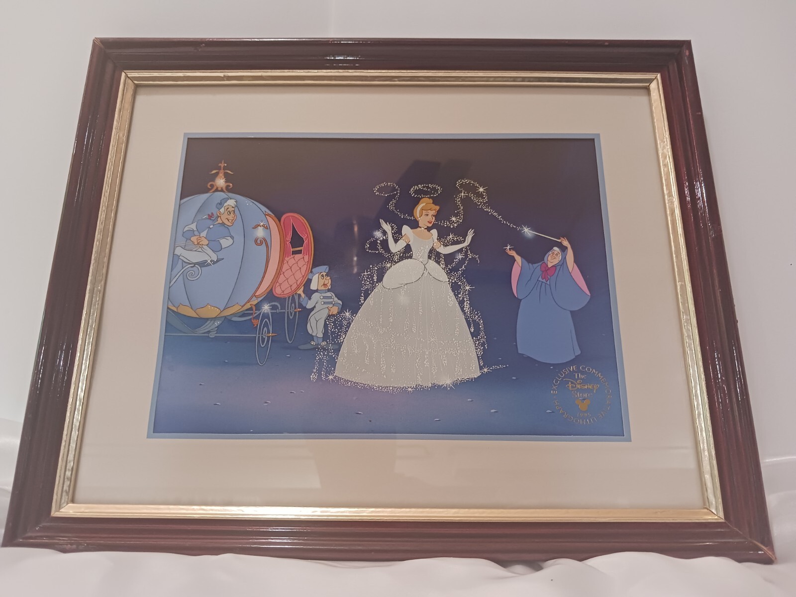 Walt Disney's Cinderella Exclusive Commemorative Lithograph 1995 Disney ...