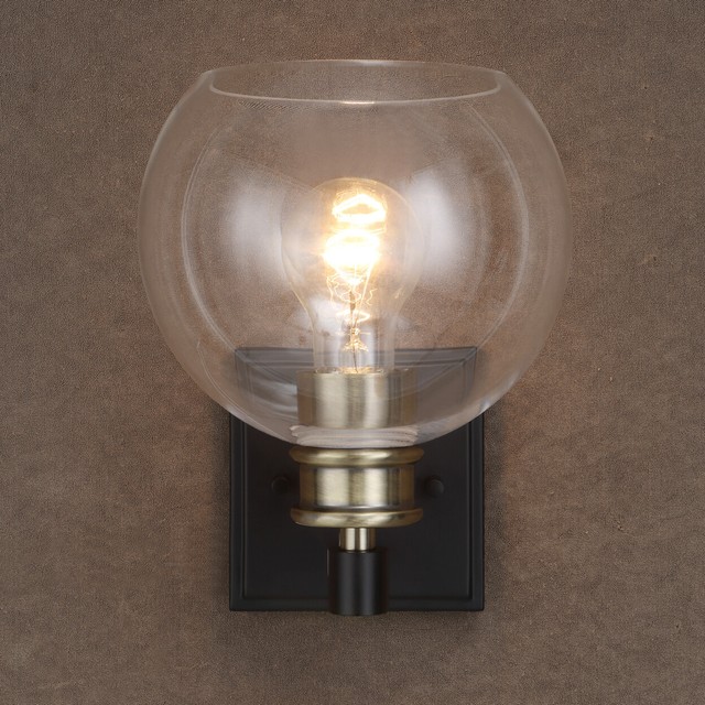 Uttermost Kent Edison 1 Light Sconce With Black Finish 22552 for sale ...