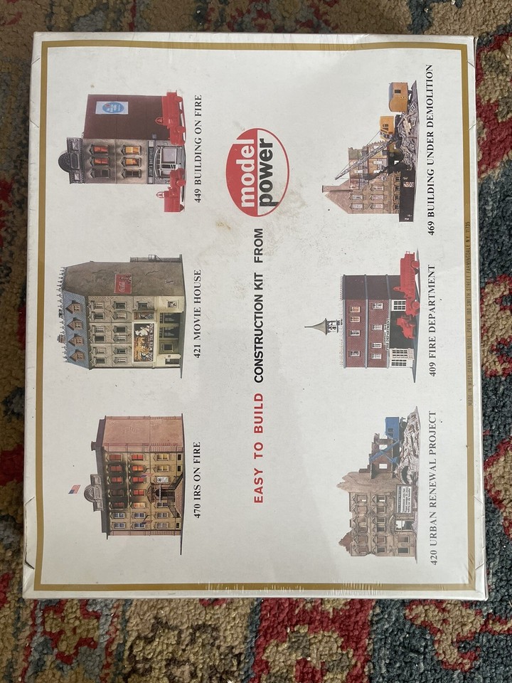 Model Power #466 HO Scale BURNED TOWN HOUSE sealed NOS | eBay