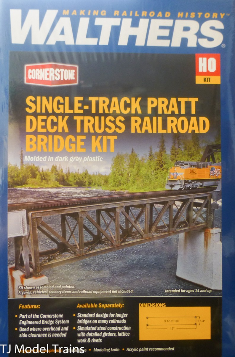 Dimensions Of Railroad Trestles HO WALTHERS BUILT DOUBLE TRACK TRUSS