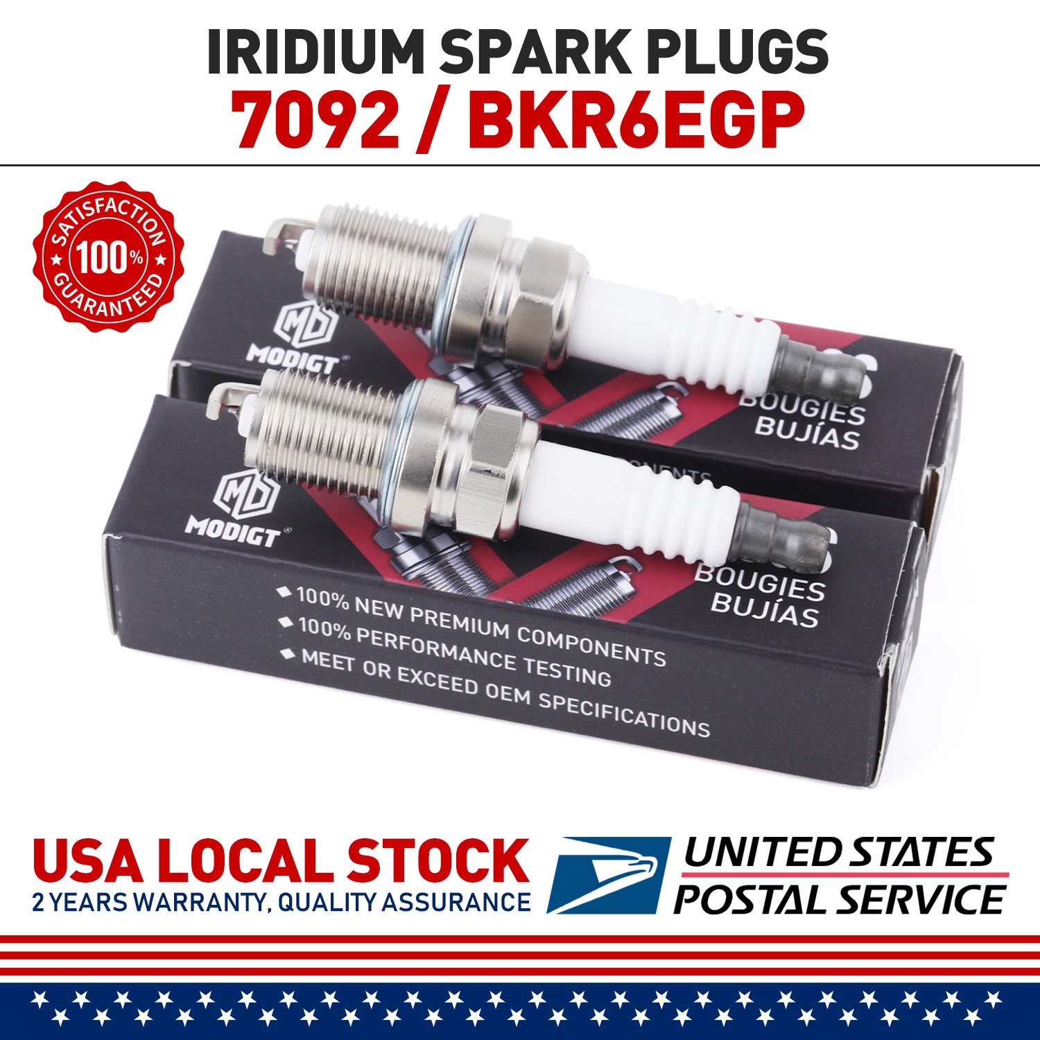For Audi BMW Cadilac Chevrolet Spark Plug IRIDIUM 7092 # BKR 6 EGP | eBay