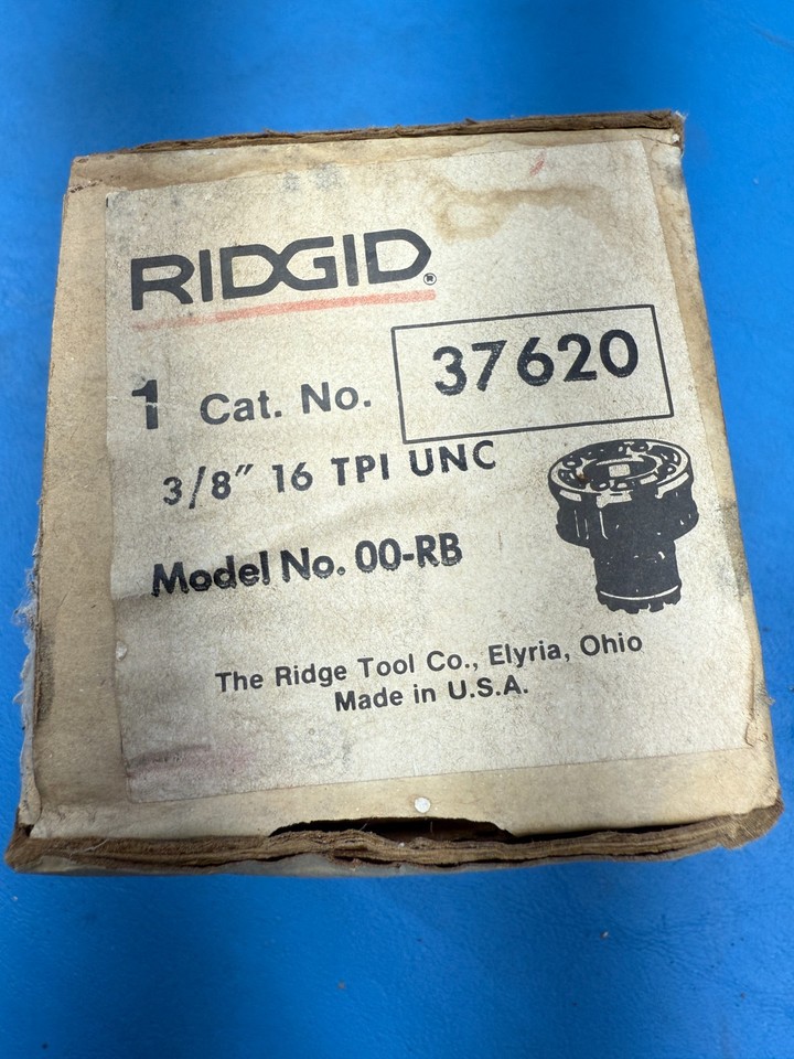 Ridgid 37620 3/8" 16TPI UNC Hand Threader Die Head Assembly 00-RB | eBay