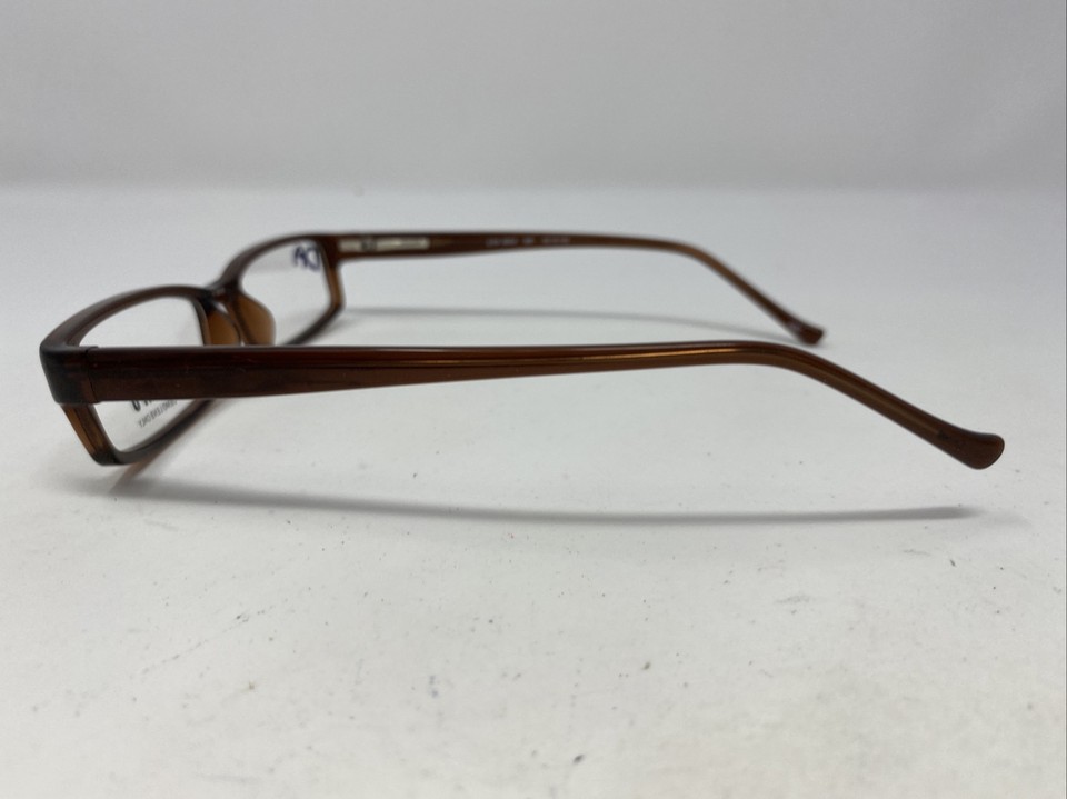 Tempo CTP 9004 BR 52-15-135 Brown Plastic Full Rim Eyeglasses Frame ...