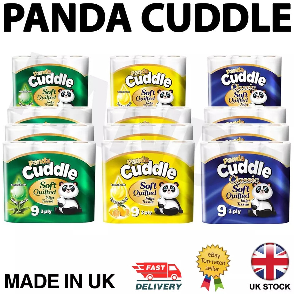 Panda Cuddle Classic Soft Quilted 3 Ply Toilet Tissue Roll Ultimate ...