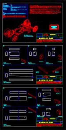 1939-1953 Ford Anglia #21 Frame Plans Thames Prefect Rod Chassis Pop Blueprints | Vintage Part