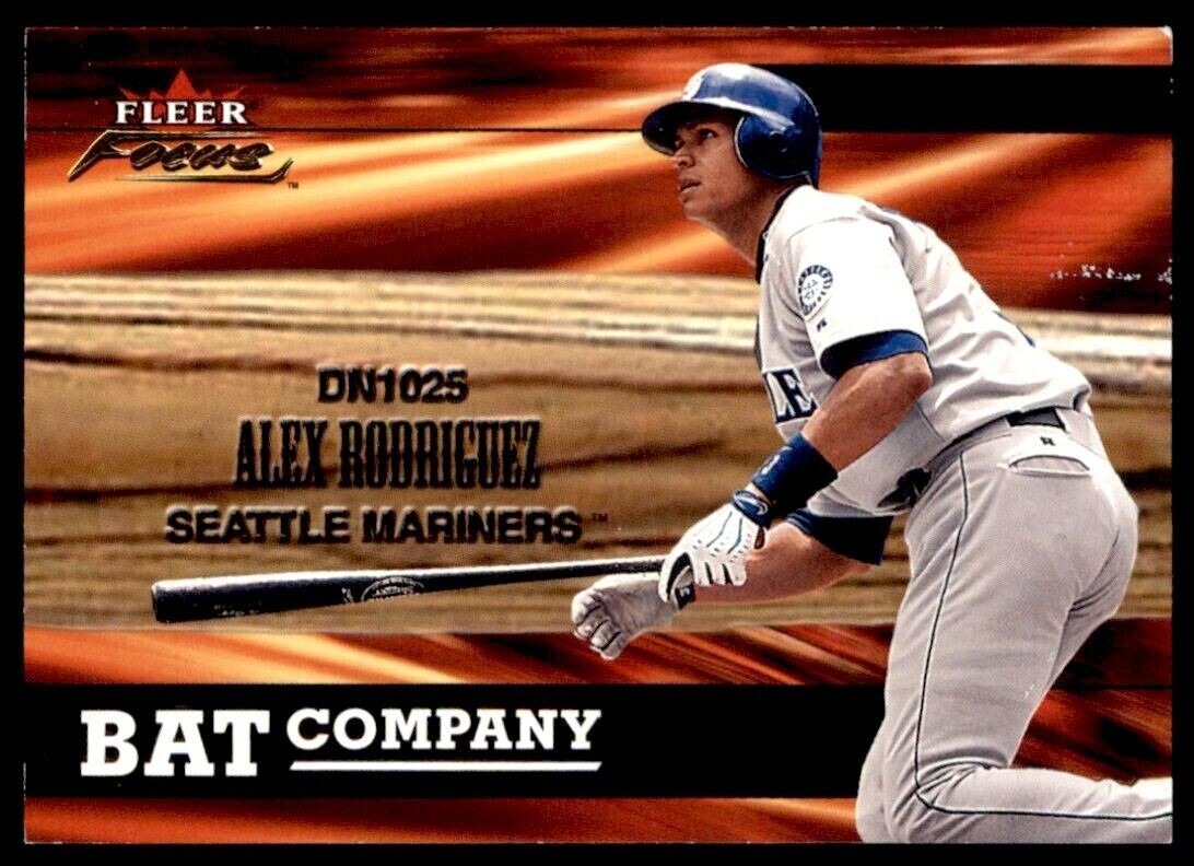 2001 Fleer Focus ALEX RODRIGUEZ Bat Company Insert! #10 | eBay