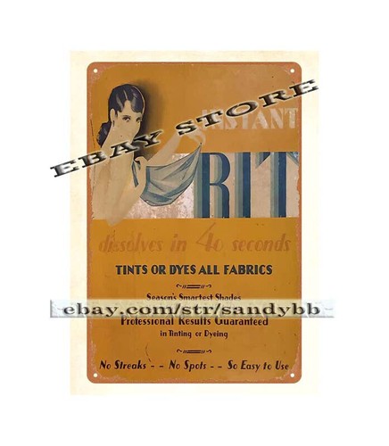 Antique Rit Dye metal tin sign brewery pub plaques | eBay