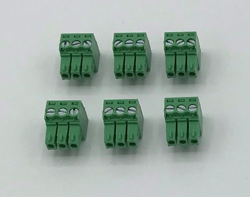 6 pcs 3 pin - 3.5mm Terminal Block Connector Crestron, Speakercraft, B ...