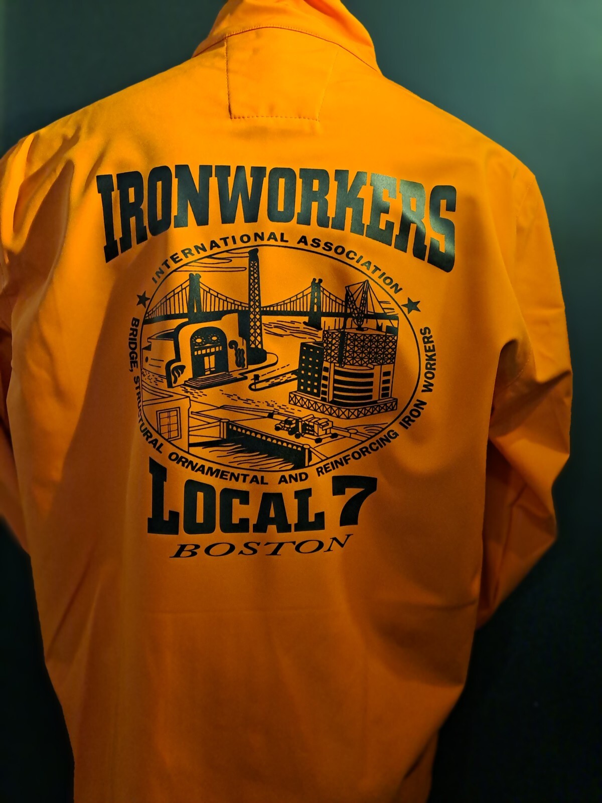 Union Ironworkers structural Rod Busters reinforcin Soft shell Jacket ...