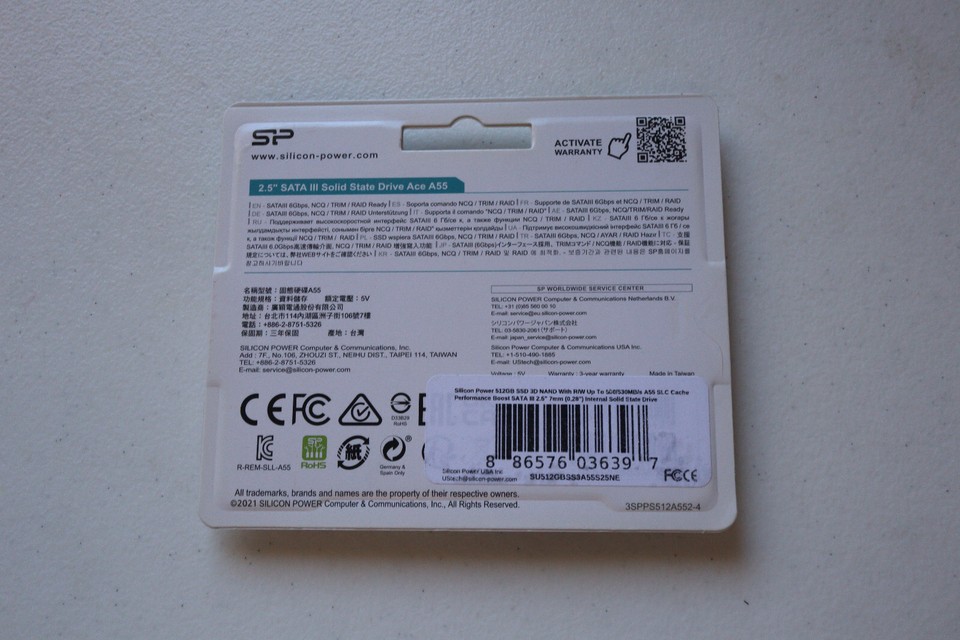 SP 512GB SSD 3D NAND A55 SLC Cache Performance Boost SATA III 2.5" 7Mm ...