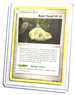 ROOT FOSSIL HP 40 - 86/108 - EX Power Keepers - Common - Pokemon Card ...