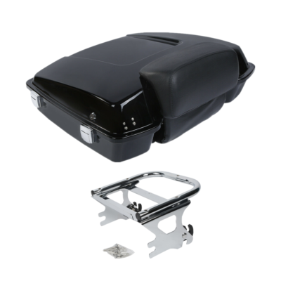 Razor Pack Trunk Backrest Rack Fit For Harley Tour Pak Road King Glide ...