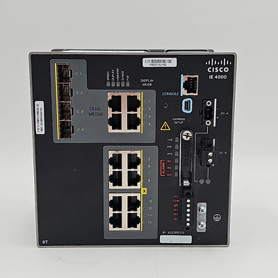 Cisco 4000 Series Industrial Ethernet Switch IE-4000-8T4G-E | eBay