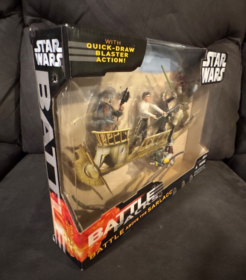 2006 Star Wars Battle Above the Sarlacc Figure Pack Boba Fett Han Solo ...