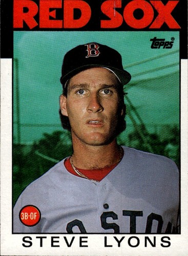 1986 Topps #233 Steve Lyons Boston Red Sox | eBay