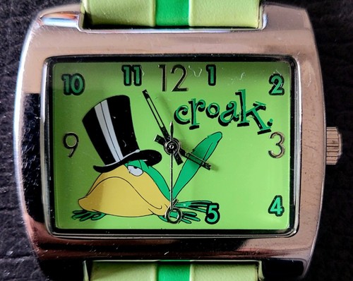 Vintage Green Watch Michigan J. Frog 'Croak' Warner Bros (needs battery ...