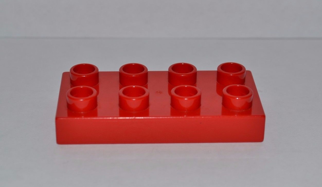 lot of 3 red Duplo plates - 2X4 - combined shipping (RED2) | eBay