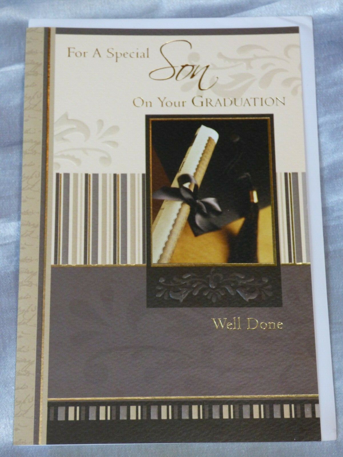 SON GRADUATION CARD SON DESIGN ME TO YOU CONGRATULATIONS DEGREE MASTERS ...