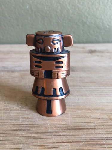 Vintage SOLID COPPER Bell Trading MEXICO AZTEC MAYAN Kachina Doll ...