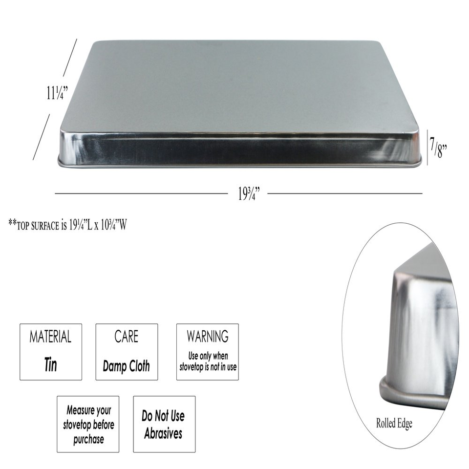 Calypso Basics, Tin Rectangular Burner Cover Set of 2, Red | eBay