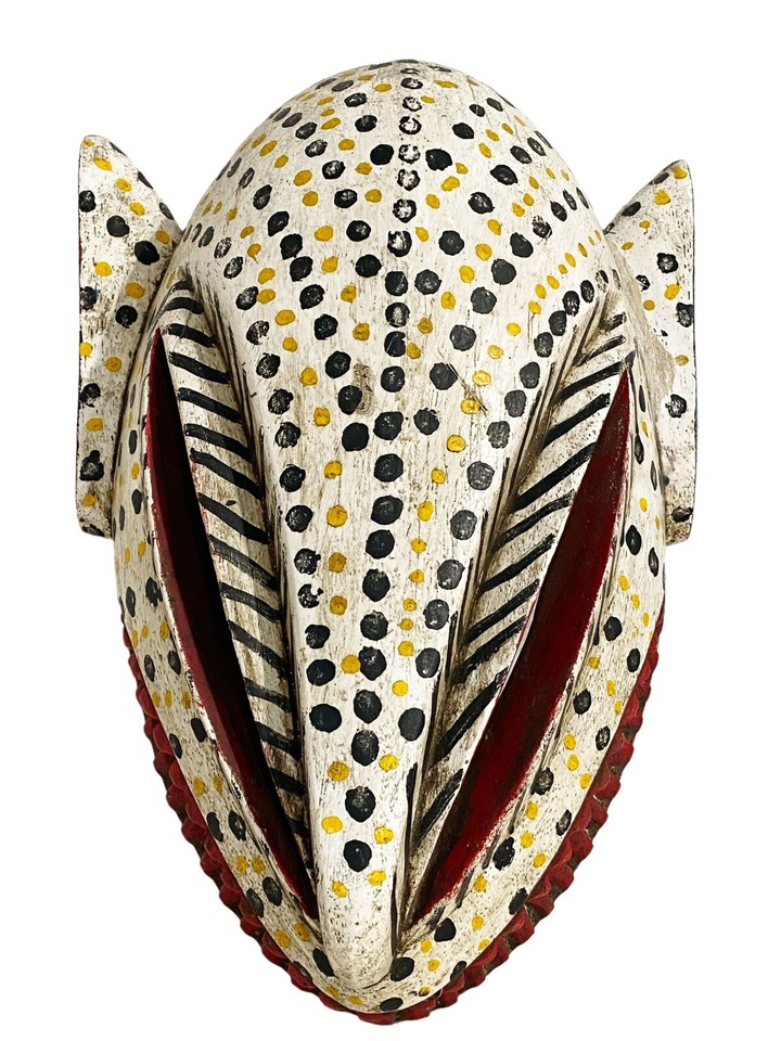 #3429 African Large Colorful Leopard Mask Bozo Bamana 15" H | eBay