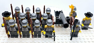Civil War Dark Bluish Gray Confederate Battalion made with real LEGO ...
