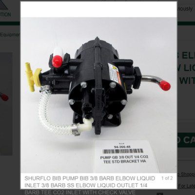 Fountains & Soda Dispensing - Bib Pump