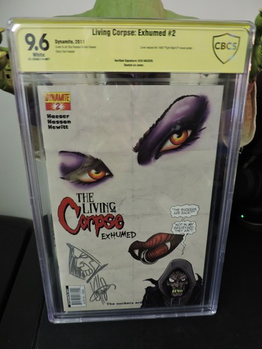 THE LIVING CORPSE EXHUMED #2 DYNAMITE COMICS Signed and Sketched Fright ...
