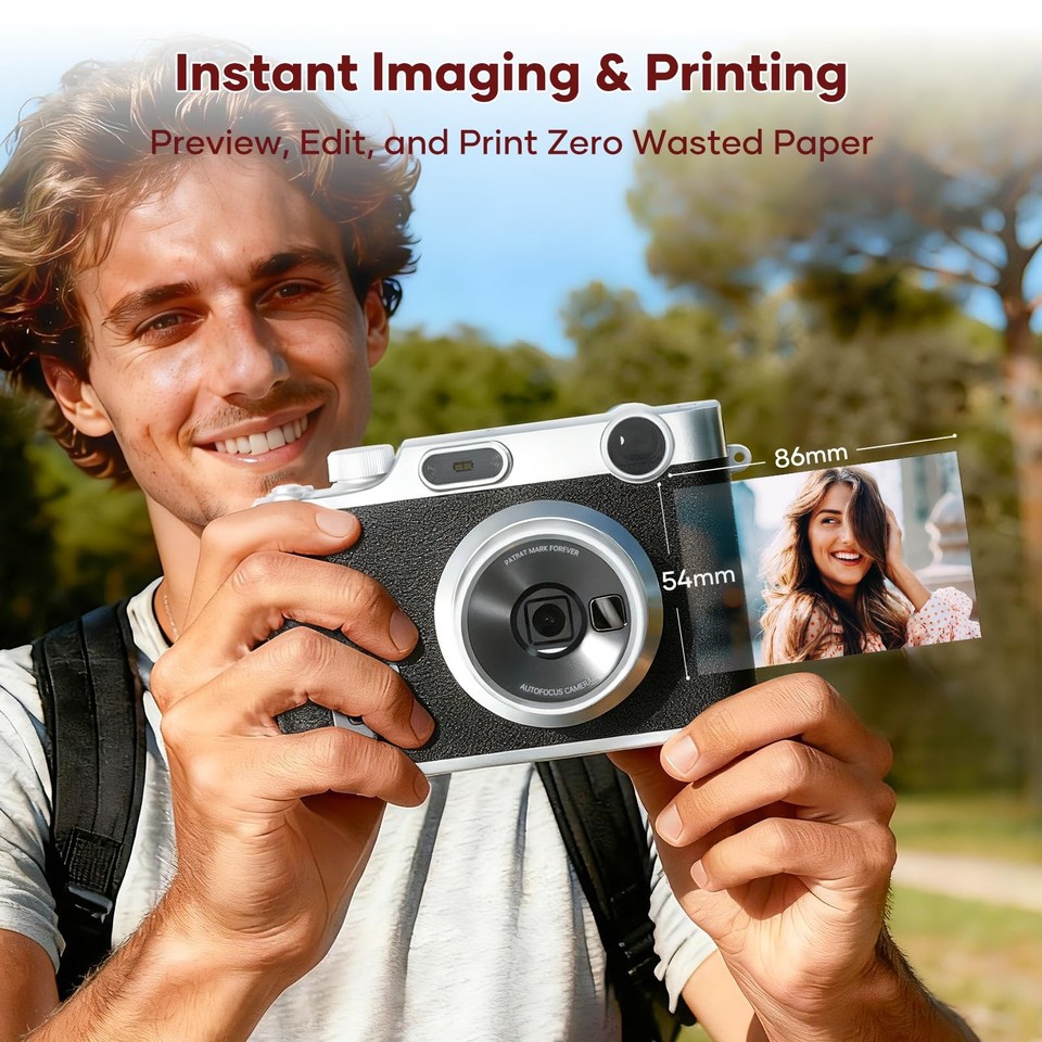 Instant Camera, Bluetooth Instant Print Camera | Instant Film Cameras ...