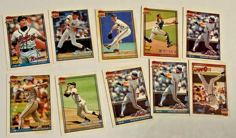 LOT OF 110 MINI CRACKER JACK CARDS + 5 SEALED PACKS 92 TOPPS/DONRUSS | eBay