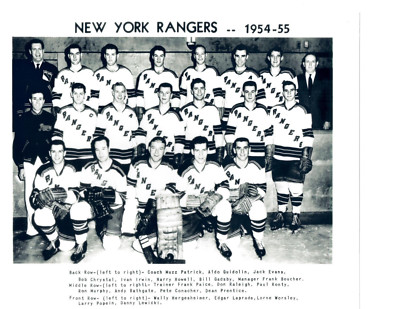 1954 1955 NEW YORK RANGERS 8X10 TEAM PHOTO HOCKEY NHL USA HOF | eBay