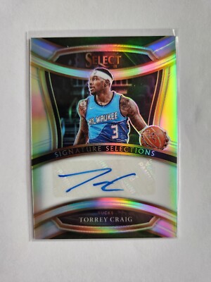 TORREY CRAIG 2020-21 SELECT SIGNATURE SELECTIONS SILVER PRIZM AUTO ...