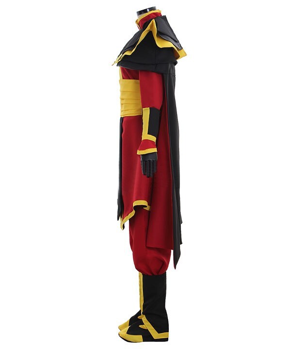 ATLA Fire Nation Fire Lord Zuko Cosplay Costume Halloween Uniform ...