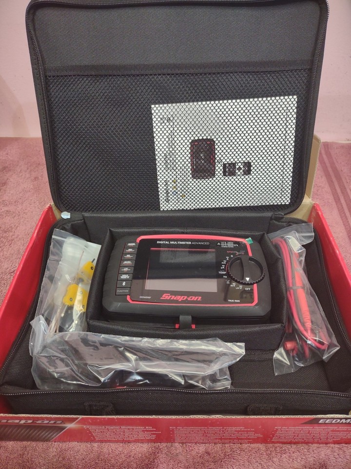 New!! Snap On EEDM596FK Advanced True RMS Multimeter With Bluetooth And ...