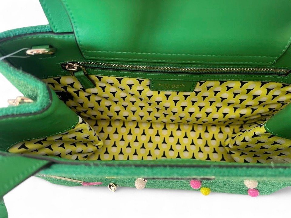 Kate Spade New York Sam Icon Astroturf Golf Small Tote Bag Green NEW ...