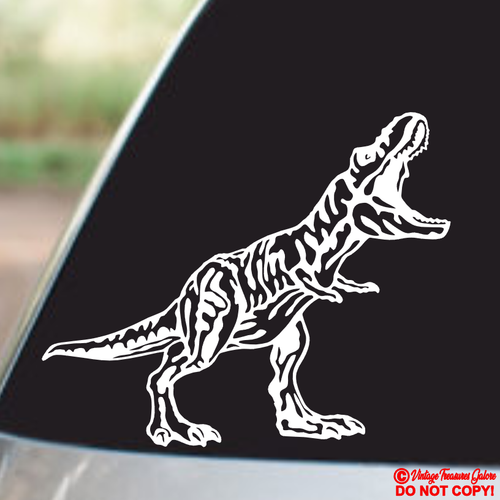TYRANNOSAURUS REX Vinyl Decal Sticker Car Window Wall Bumper Dinosaur T ...