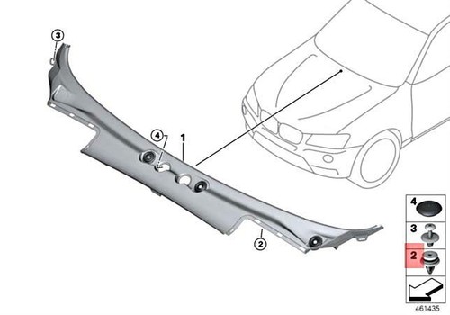 Genuine BMW Alpina M3 X3 X4 M Z4 Coupe Roadster B7 E46 E65 E66 Clip ...