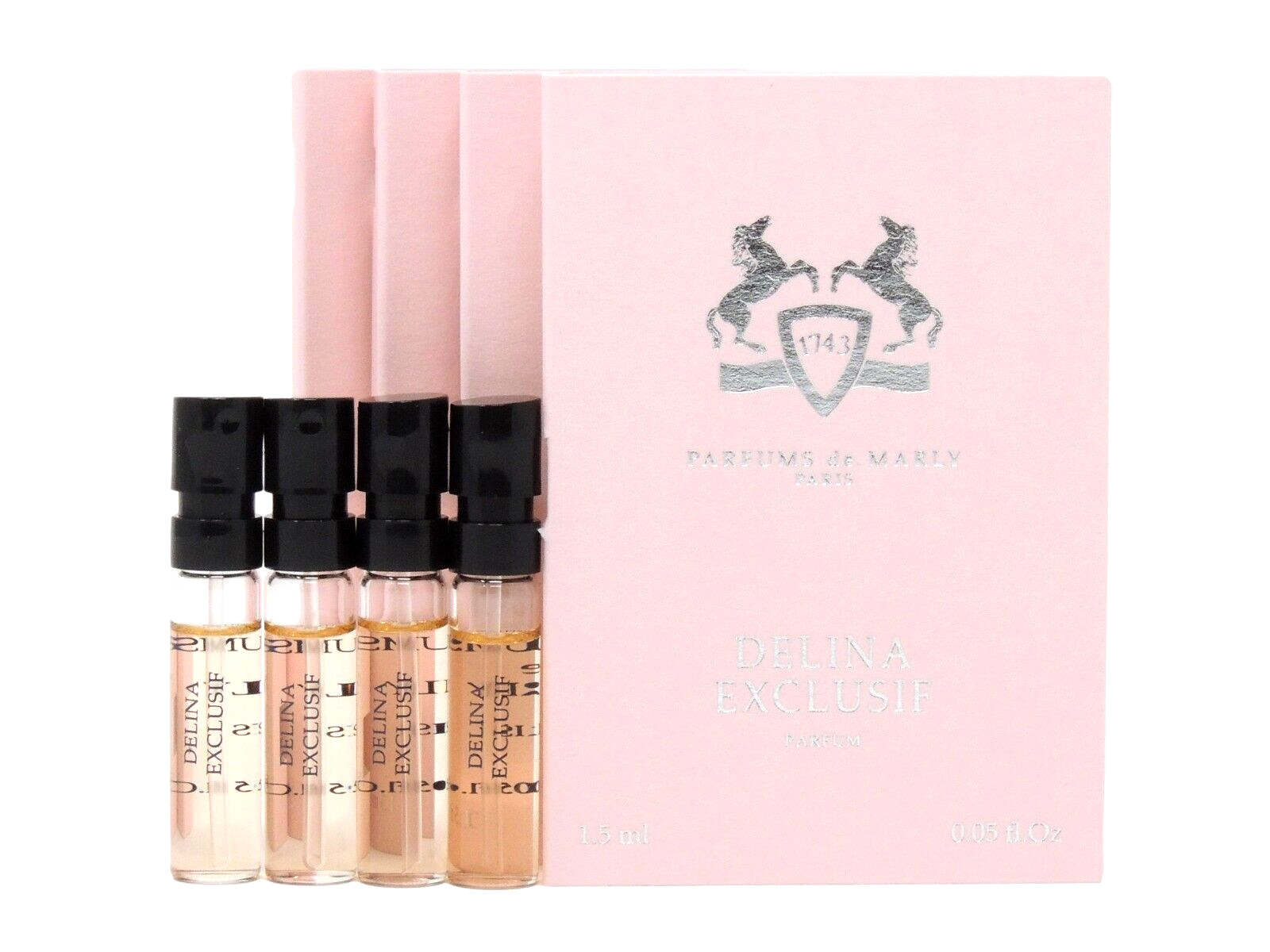 PDM PARFUMS DE MARLY DELINA EXCLUSIF 1.5ml .05fl oz x 4 PERFUME SPRAY ...