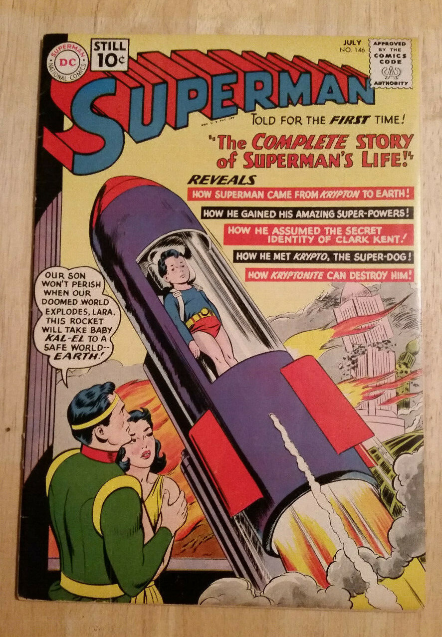 SUPERMAN 146 CGC 6.0 KRYPTO LORI LEMARIS APPEARANCE SUPERMAN'S LIFE ...
