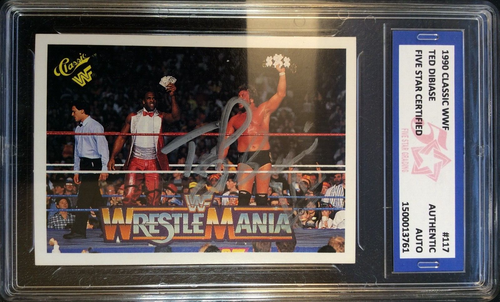 1990 CLASSIC WWF TED DIBIASE #117 ON CARD AUTOGRAPH - FSG AUTHENTIC | eBay