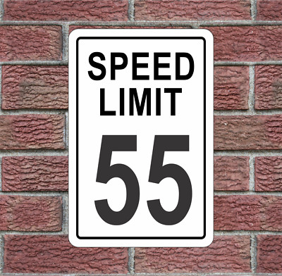 55 MPH Speed Limit Aluminum Road Sign | eBay