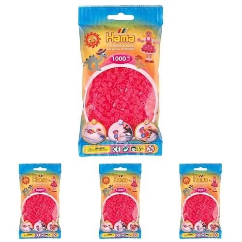 Hama Beads - Neon Pink (1000 Midi Beads) Klein 28178207328 | eBay