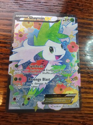 FULL ART Shaymin EX ULTRA RARE RC21/RC25 Radiant Collection Pokemon | eBay